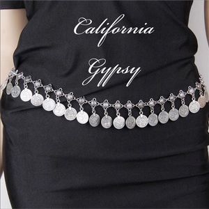 Accessories | Gypsy Boho Festival Silver Coin Statement Belt | Poshmark